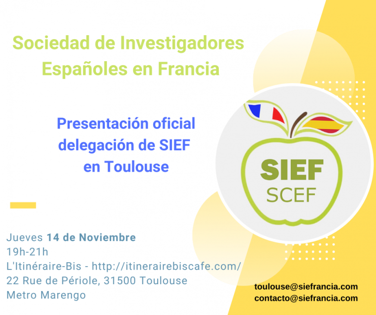 Presentación oficial de la delegación de SIEF en Toulouse – SIEF Francia